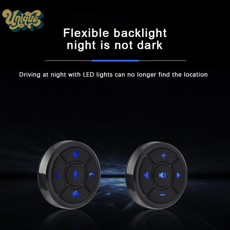 (Unique) Universal Car Steering Wheel Remote Controller 10 Key Music ...
