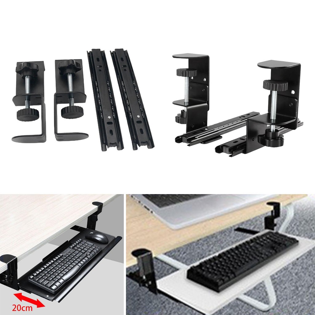[uguuiya] Keyboard Clamp Rail Set Keyboard Organizer Clamp Clamp ...