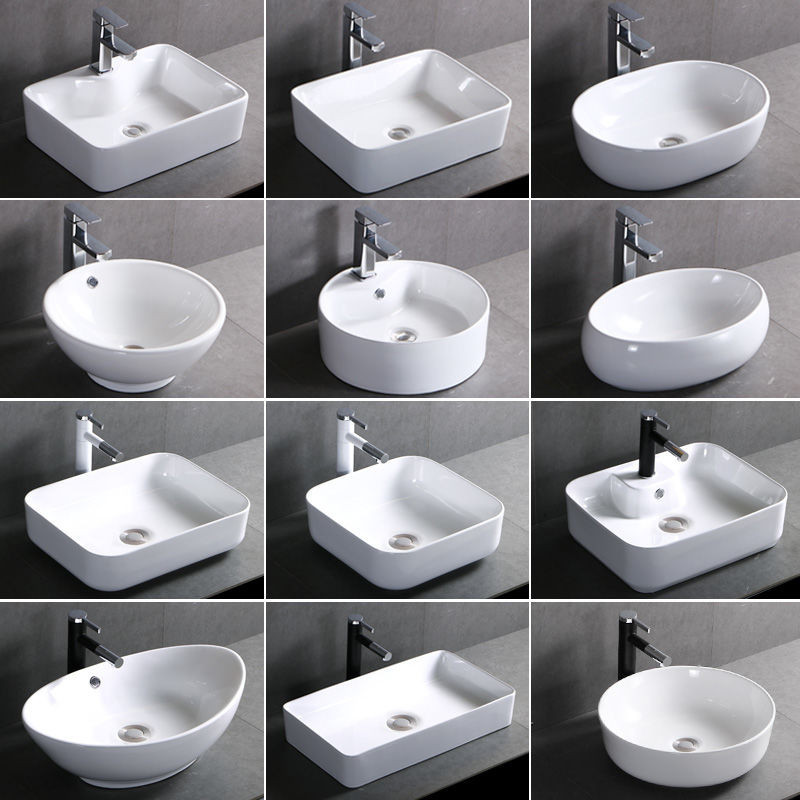 Countertop Basin Balcony Countertop Wash Basin Small Size Ceramic Wash ...