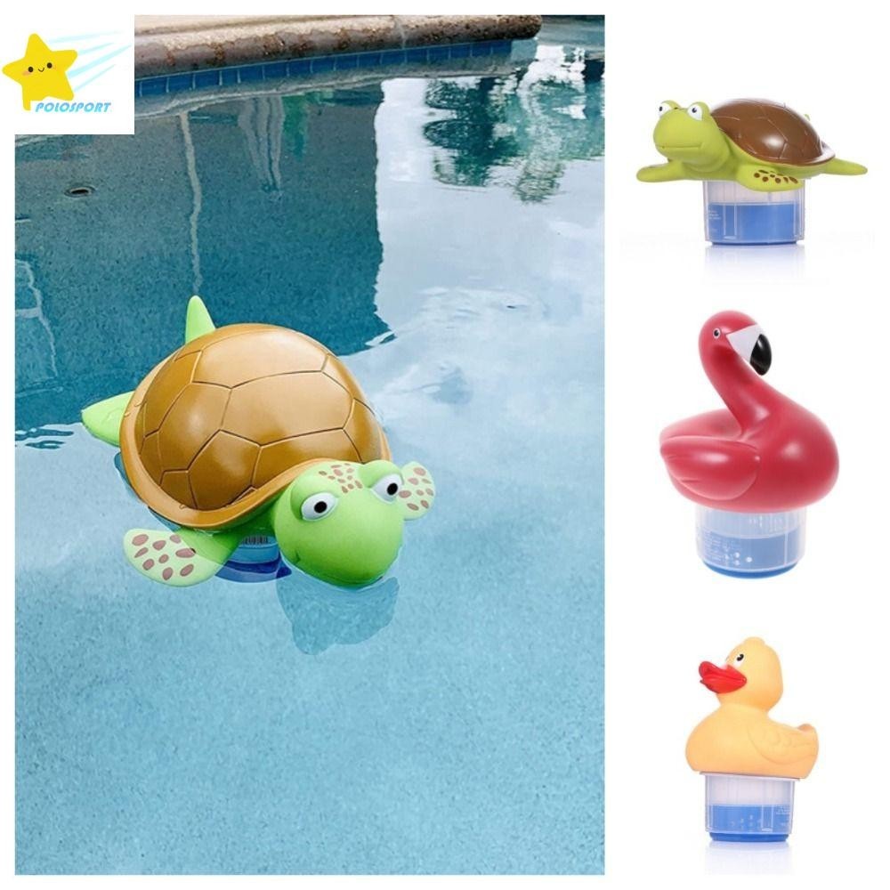 POLOSPORT Pool Chlorine Floater Dispensers, PVC Turtle Swimming Pool ...
