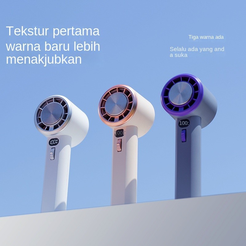 New High-Speed Handheld Ice Pack Fan Digital Display Turbo Violence ...