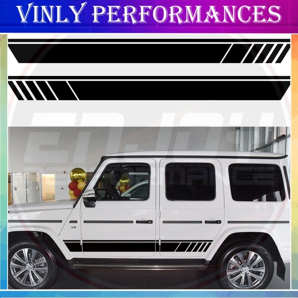 2pcs Car Decals Side Body Stickers for Mercedes Benz Accessories for ...