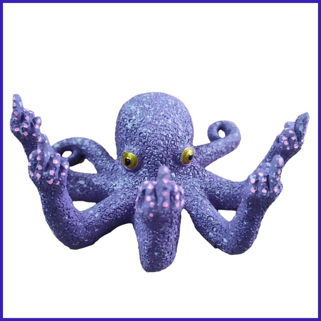 Octopus Figure Octopus Cuttlefish Figurines Collectible Animal ...