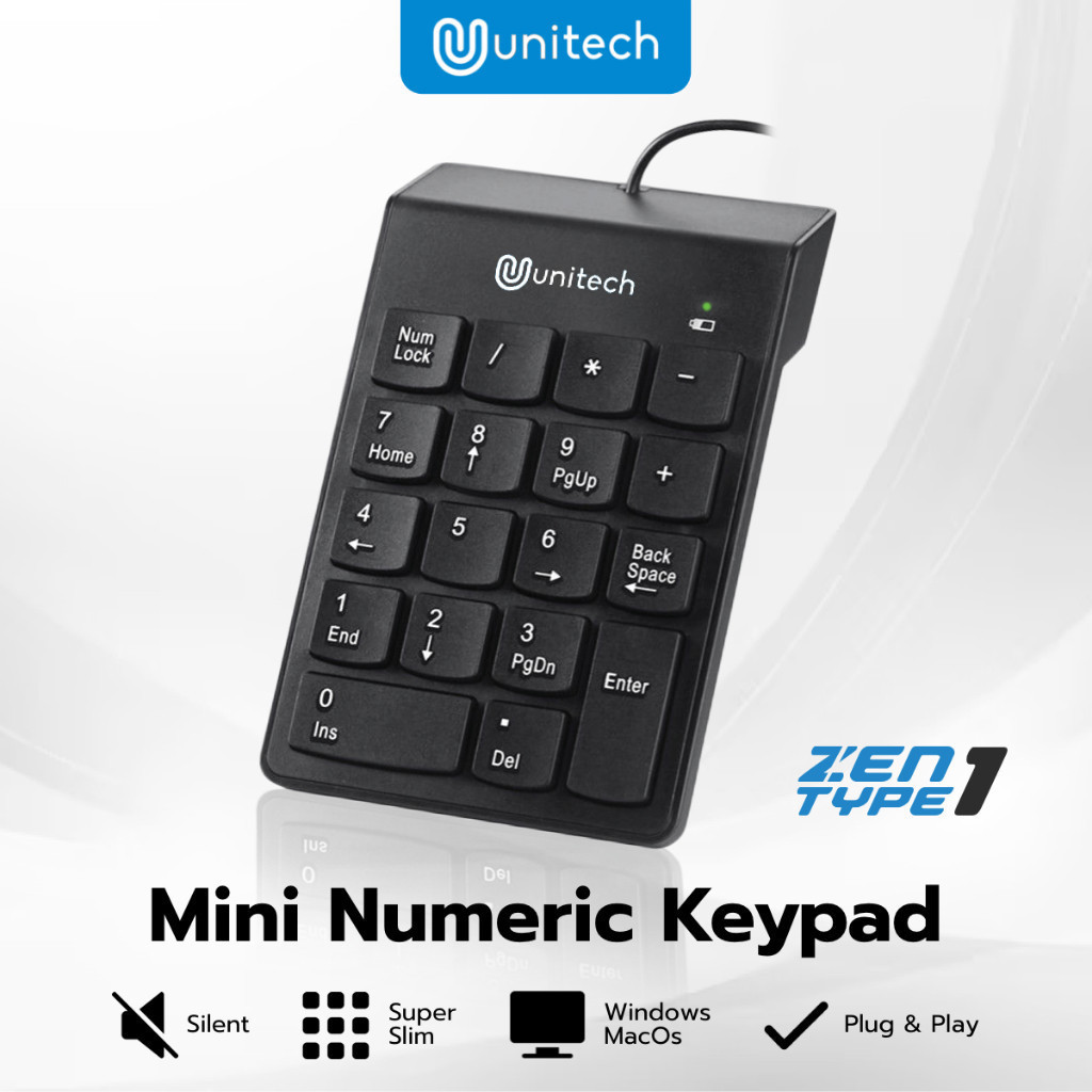 Unitech Zen1 Wired Numeric Keyboard Keypad (Biztech) | Shopee Malaysia