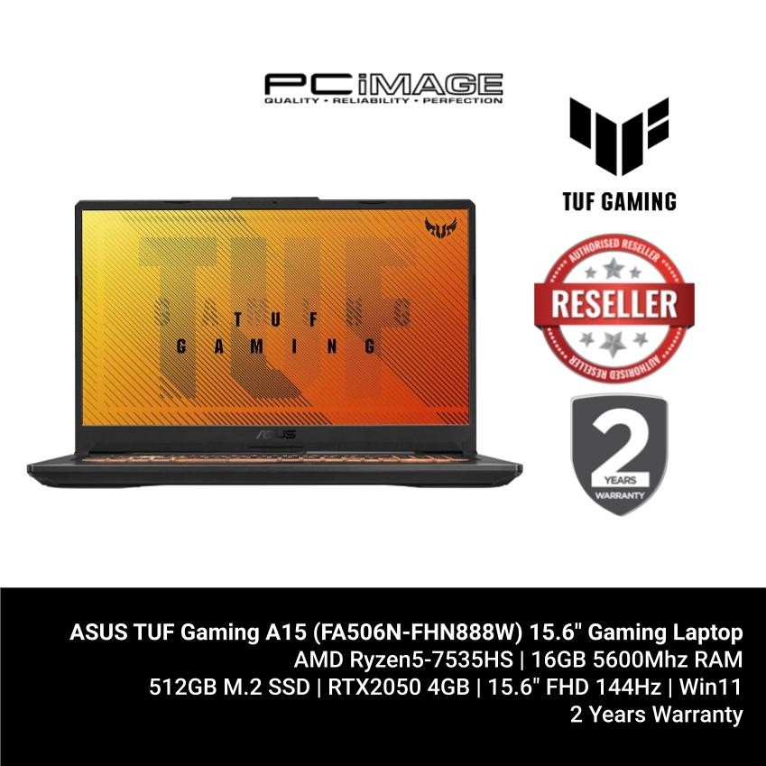 ASUS TUF Gaming A15 FA506N-FHN888W (R5-7535HS/ 16GB 5600Mhz/ 512GB M.2 ...