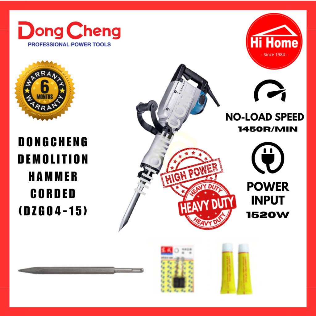 DongCheng HEAVY DUTY DEMOLITION HAMMER PERCUSSIONS CONCRETE ELECTRIC ...