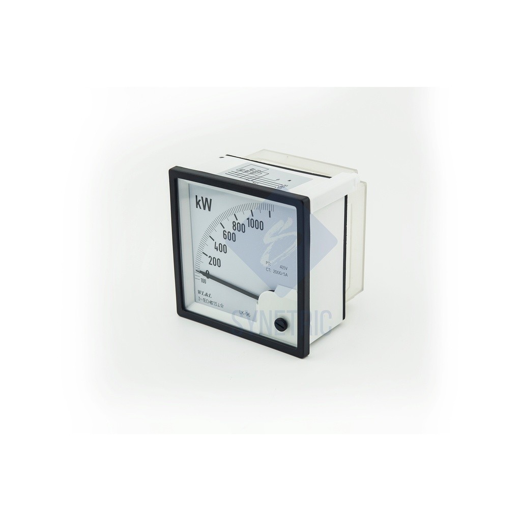 WL&L Kilowatt Meter KW METER (3Phase 3Wire - Balanced Load) 1600 KW ...