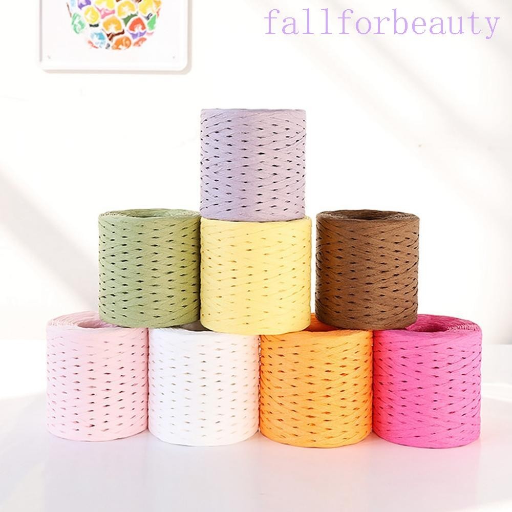 FALLFORBEAUTY Raffia Ribbon Party Package Packing DIY Wrapping ...