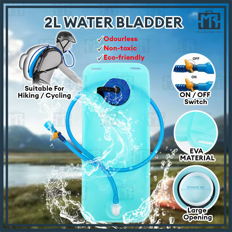 MR 2L Water Bladder Hydration Pack Beg Air For Running Outdoor Hiking ...