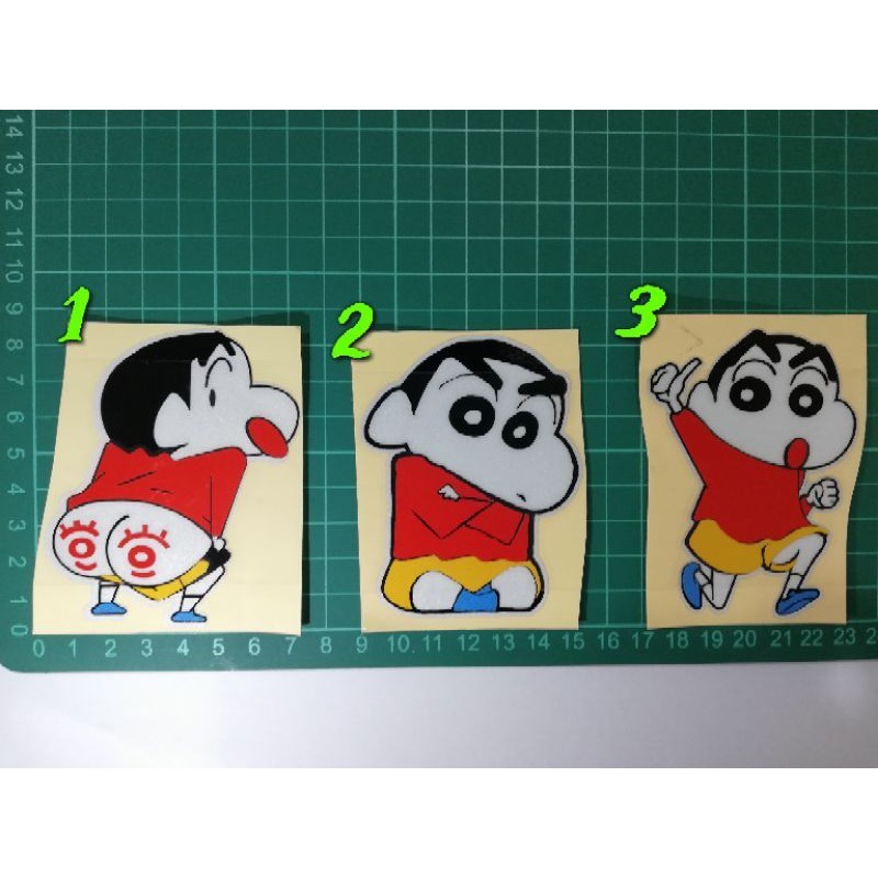 STICKER CUTTING Cartoon Crayon Shin Chan REFLECT PANTUL Stiker Motor ...