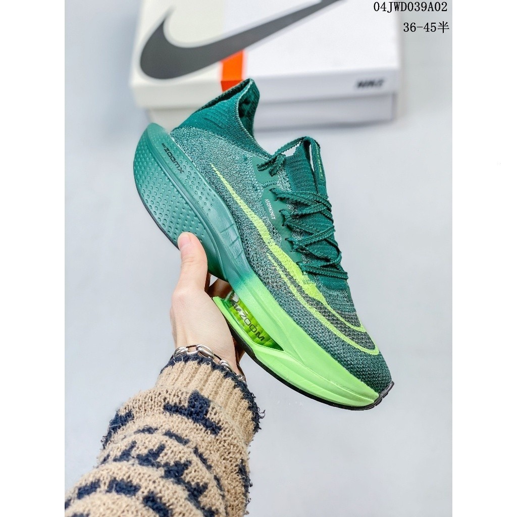nike air zoom alphafly next %2 dark green running shoes | Shopee Malaysia