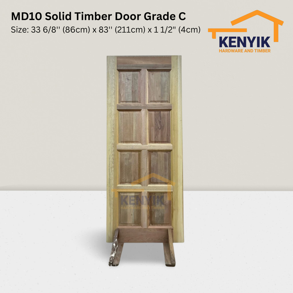 MD10 Solid Timber Door Grade C 33 6/8" (86cm) x 83" (211cm) x 1 1/2 ...