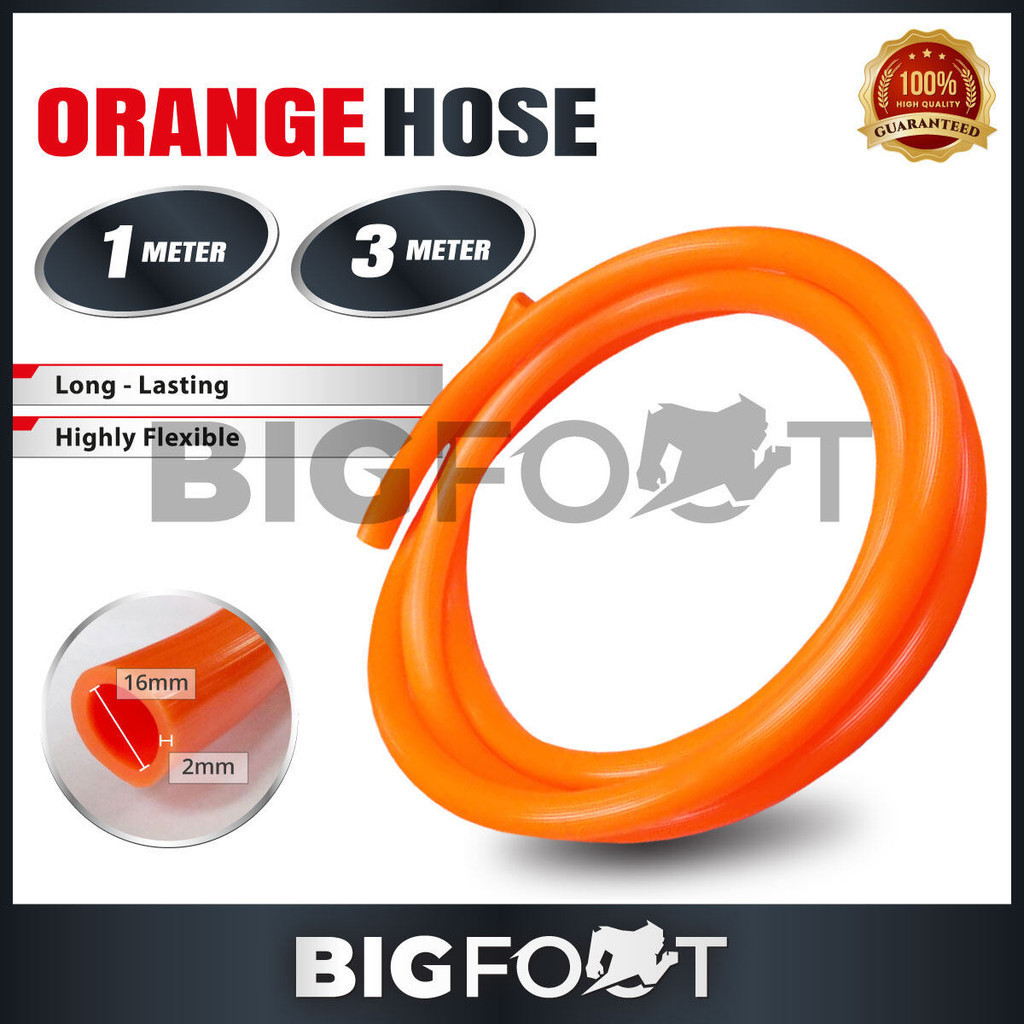 (Premium Quality) PVC Orange Garden Hose Paip/Hos Getah Oren (1 Meter ...
