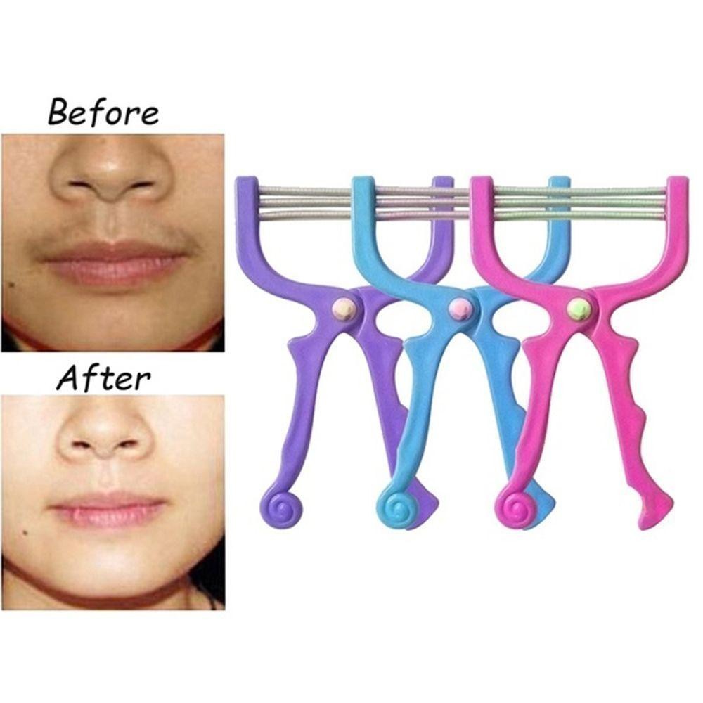 Facial Hair Epilator Face Beauty Spring Threading Removal Handheld ...