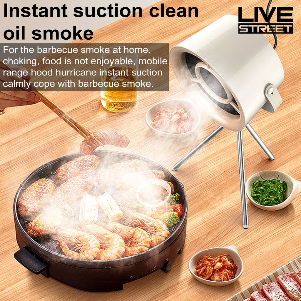 Livestreet Kitchen Exhaust Fan Indoor Desktop Cooker Hood with 3 Speeds ...