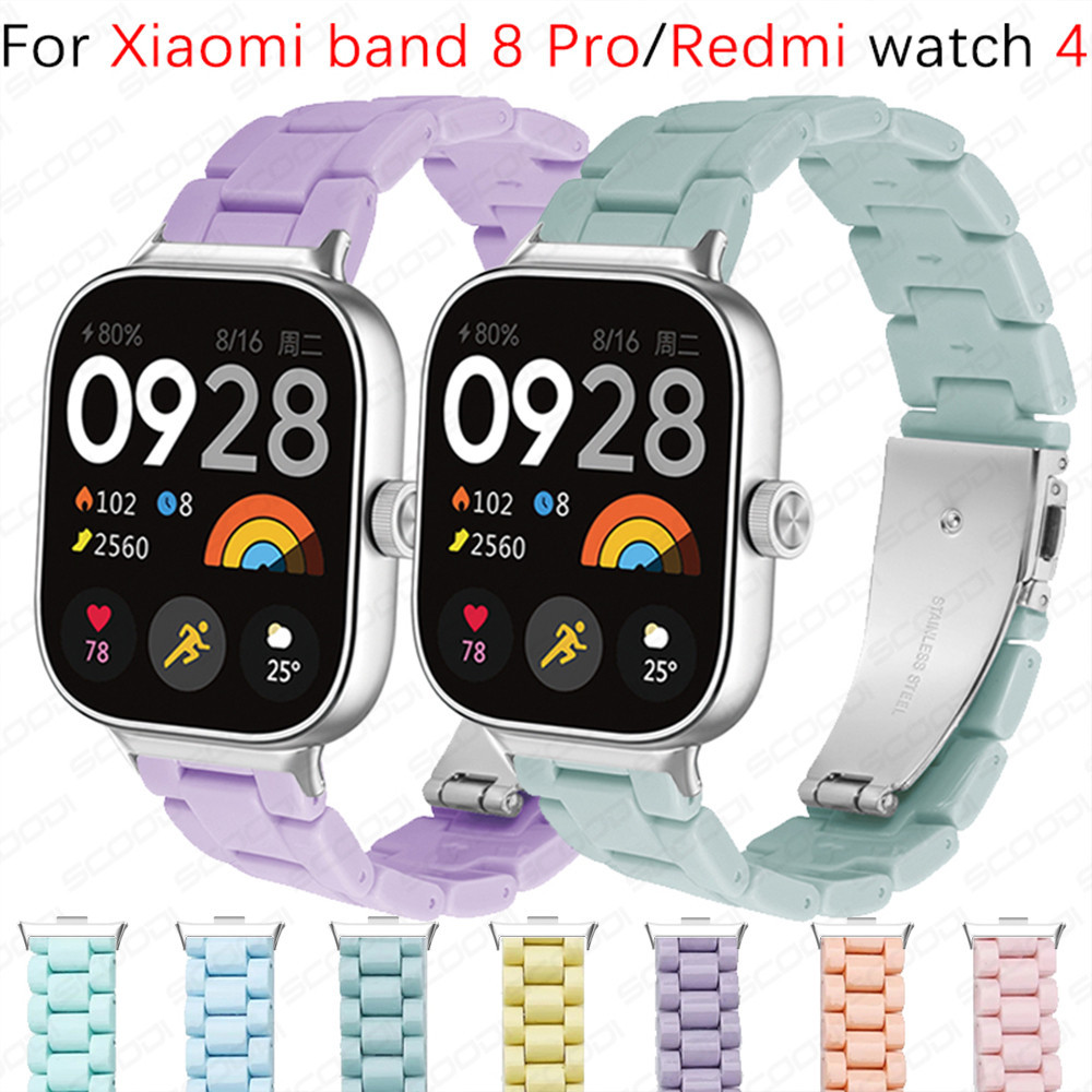 Candy Color Resin watch band strap For Xiaomi Smart Band 8 Pro / Redmi ...