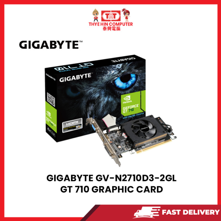 GIGABYTE GV-N2710D3-2GL GT 710 GRAPHIC CARD | Shopee Malaysia