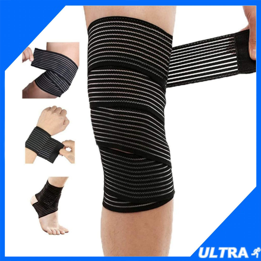 Velcro Elastic Support Guard Band Strap for Wrist Elbow Thigh Calf Knee ...