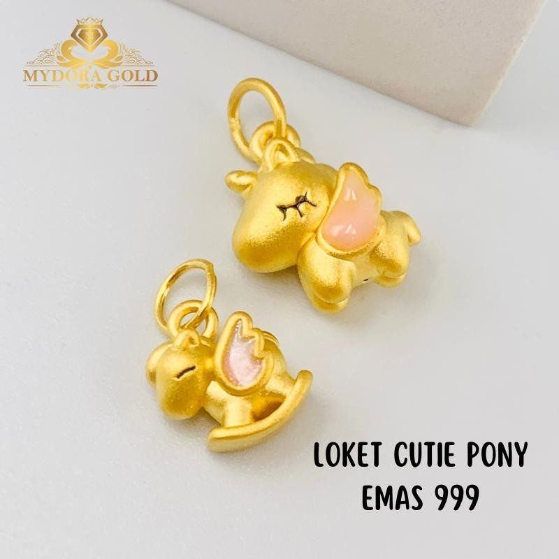 MYDORA Loket Cutie Pony l EMAS 999/24K | Shopee Malaysia