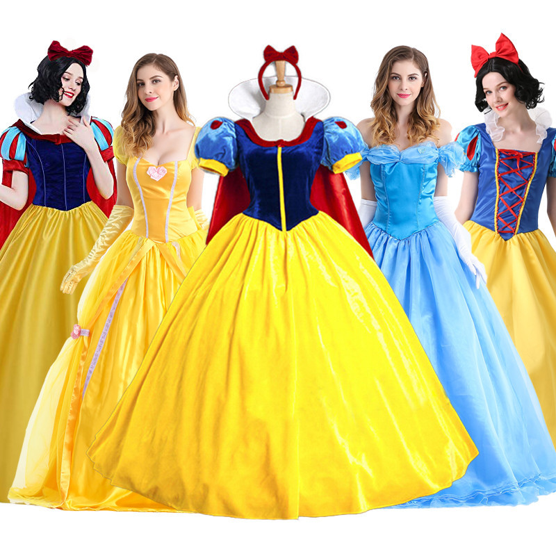 Cos Area Halloween Cos Disney Cinderella Anna Elsa Bell Adult Snow White Dress Stage