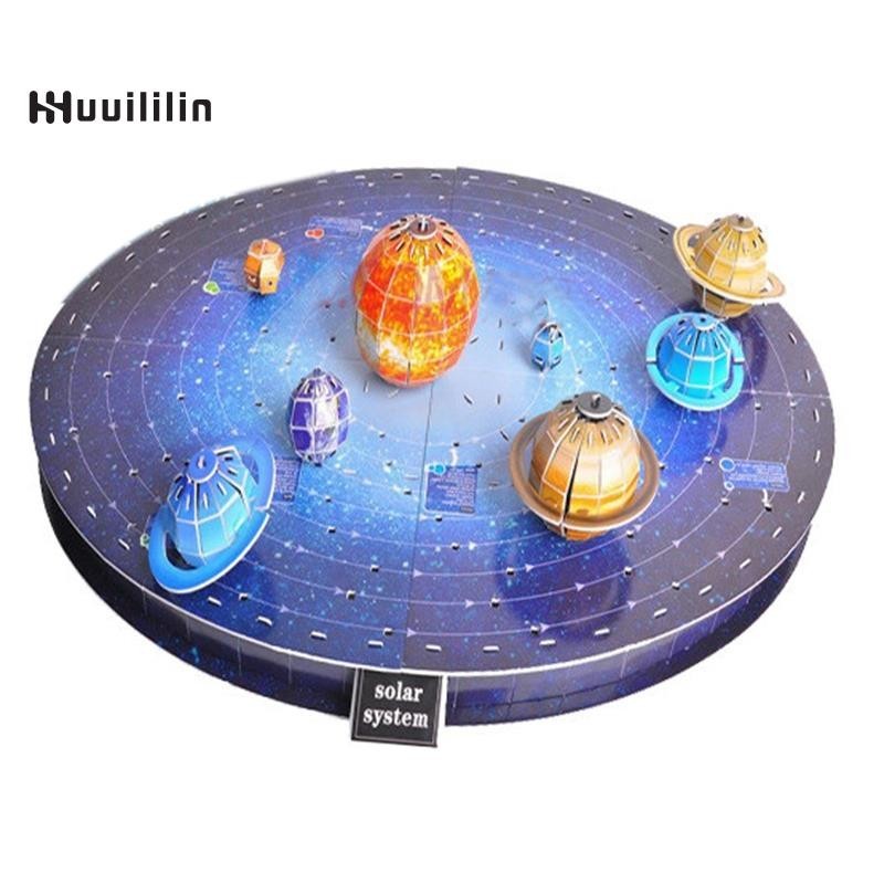 146Pcs 3D Solar System Puzzle Set Planet Board Game 3D Paper DIY Jigsaw ...