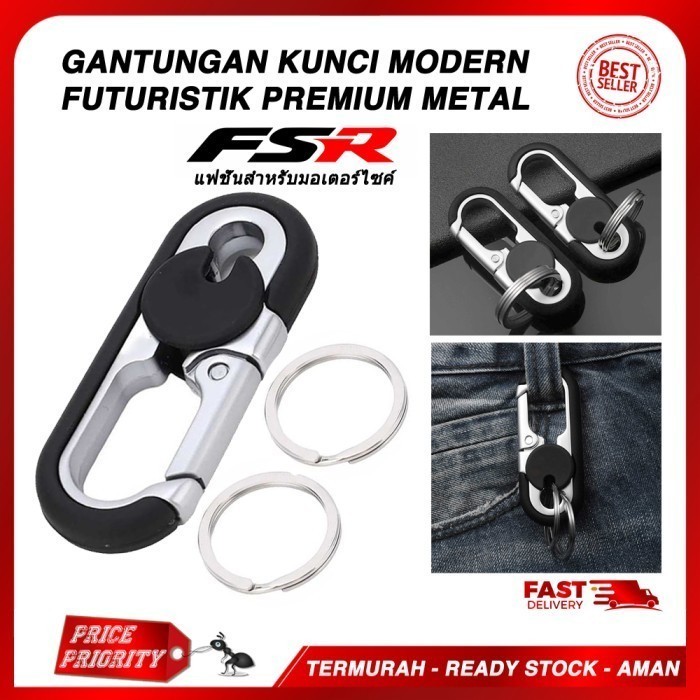 GANTUNGAN Carabiner Keychain Keychain FSR Astro Metal Motorcycle Car ...