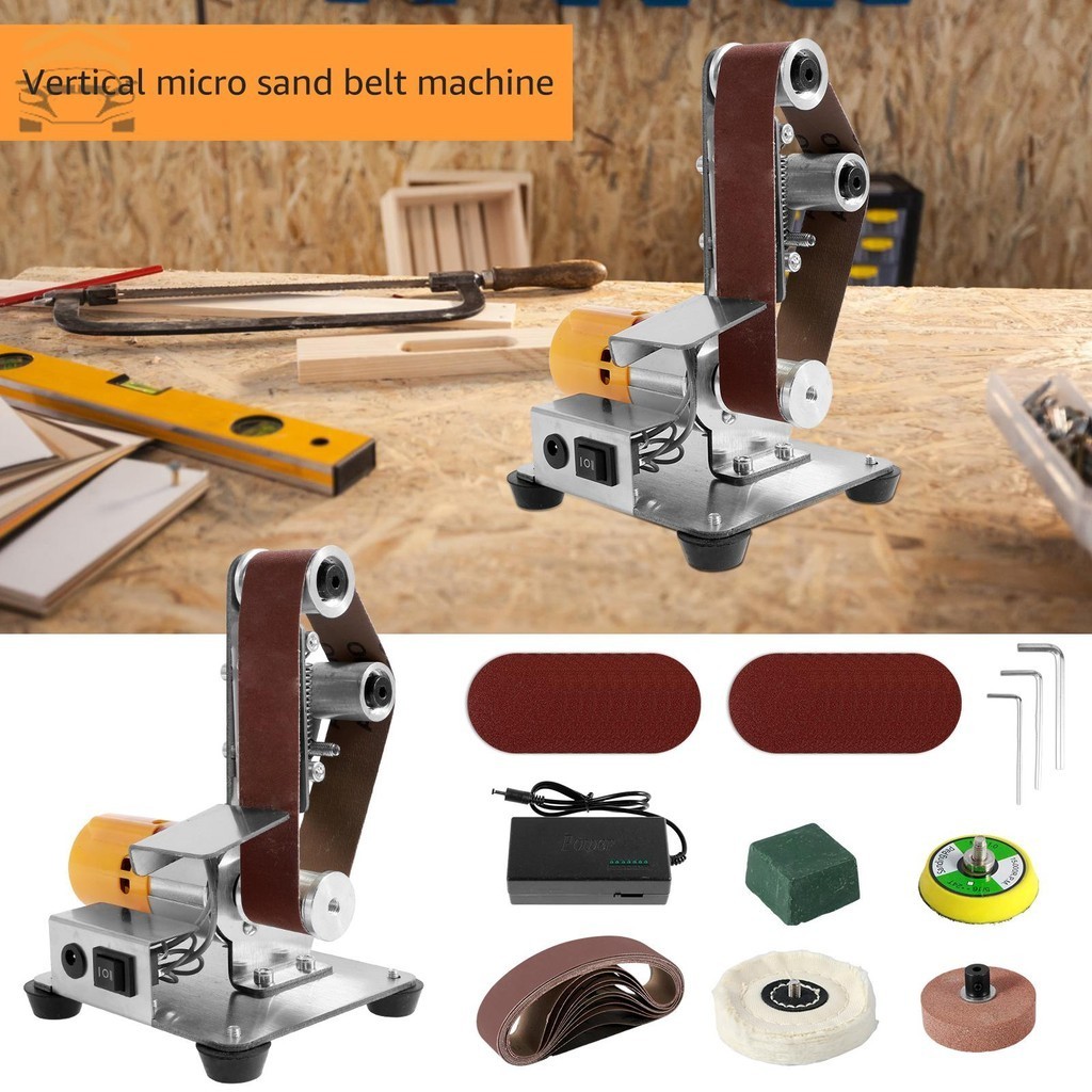 Mini Belt Sander 7 Speed Adjustable Electric Belt Grinder Electric ...