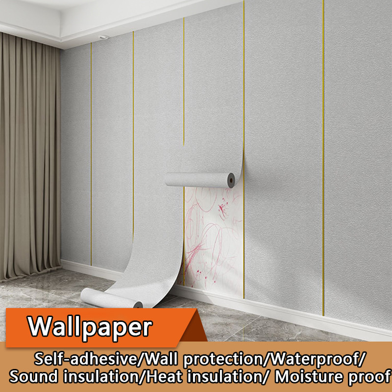Waterproof Wall Sticker Thickened 3D Self Adhesive Wallpaper Sound Heat ...
