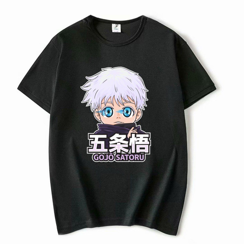 Anime Jujutsu Kaisen Gojo Satoru Yuji Itadori Sukuna Men Tshirt Clothes ...