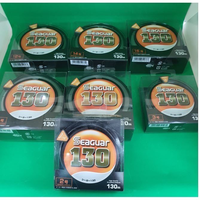 SEAGUAR 130MTR FLUOROCARBON LEADER BIG GAME BOTTOM JIGGING POPPING CASTING FISHING LEADER ...