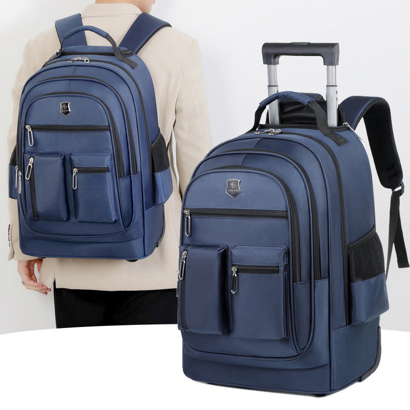 Trolley Backpack Multifunctional Travel Backpack Universal Wheel ...