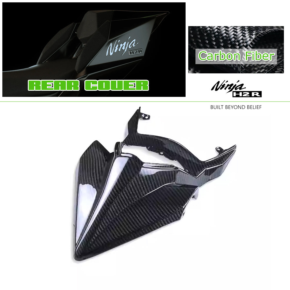 100% Real Dry Carbon Fiber For KAWASAKI NINJA H2 H2R 2014-2024 ...