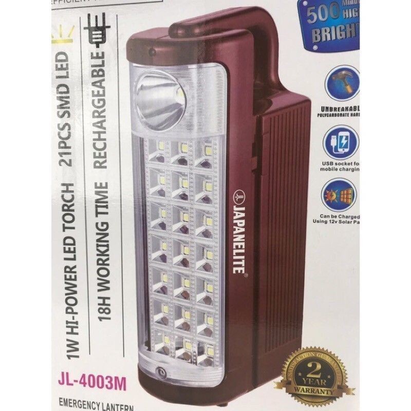 Japanlight JL-4003/SG4001 Rechargeable Emergency light | Shopee Malaysia