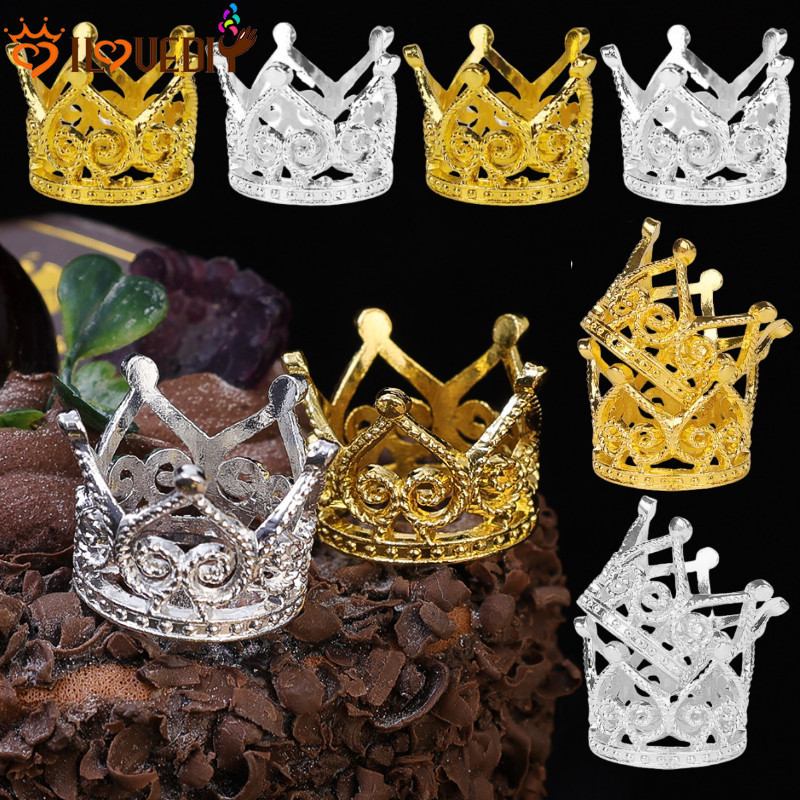 [ Featured ] Mini Crown Cake Decoration - Party Embellishment - Wedding ...
