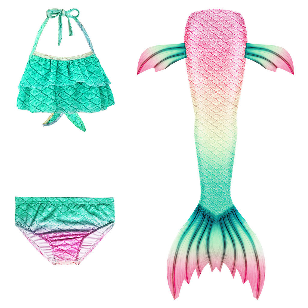 Children's mermaid swimsuit, girls' mermaid tail, girls' mermaid ...