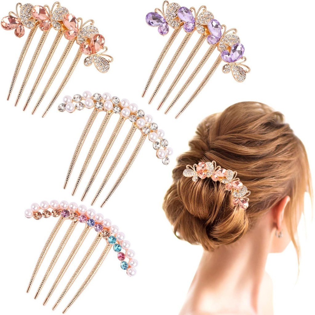 Five Teeth Comb Versatile Plate Hair Clip Horsetail Plate Hair Fork ...