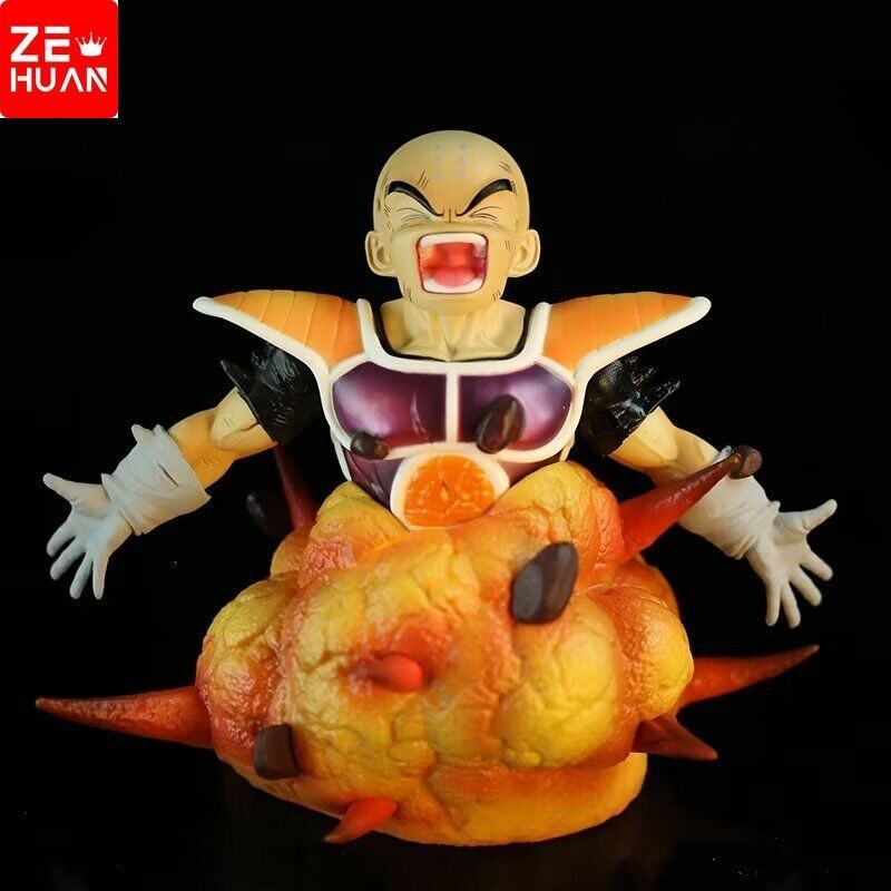 12cm Dragon Ball Kuririn Anime Figure Kulilin Explosion Action Figurine ...
