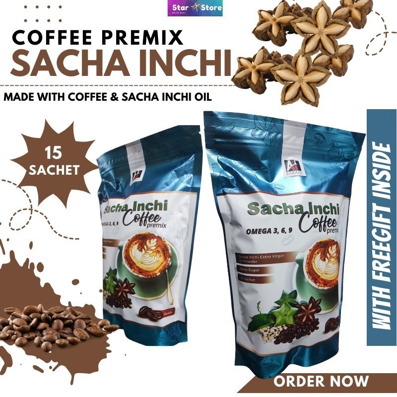 Ai GLOBAL Kopi Sacha Inchi Original Kopi Scha Inchi Omega 369 Coffee 3 ...