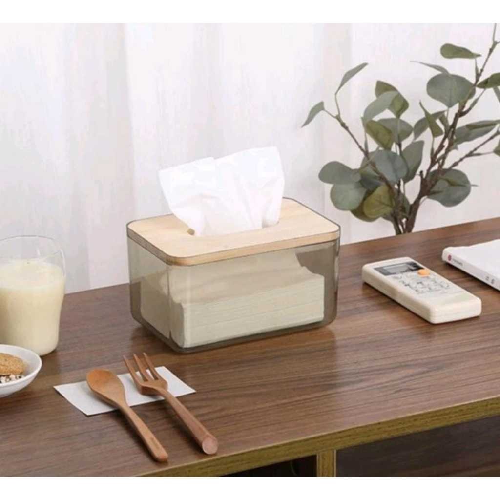 Minimalist Bamboo Tissue Box/Nordic Style Tissue Box/Aesthetic Tissue ...