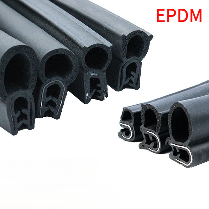 1M EPDM U-Shaped Metal Skeleton Sealing Strip Waterproof And Dustproof ...