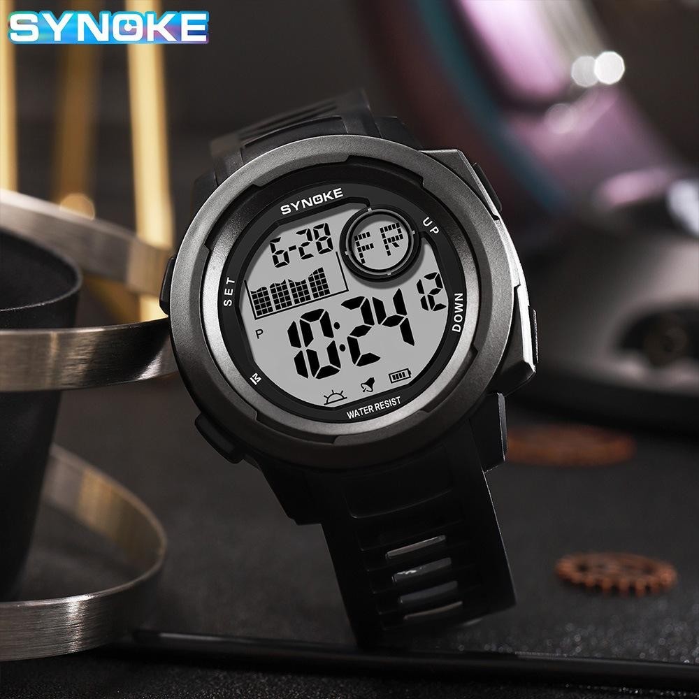 WATERPROOF!!! SYNOKE Original Sports Men's Watch Backlit Display Luxury ...