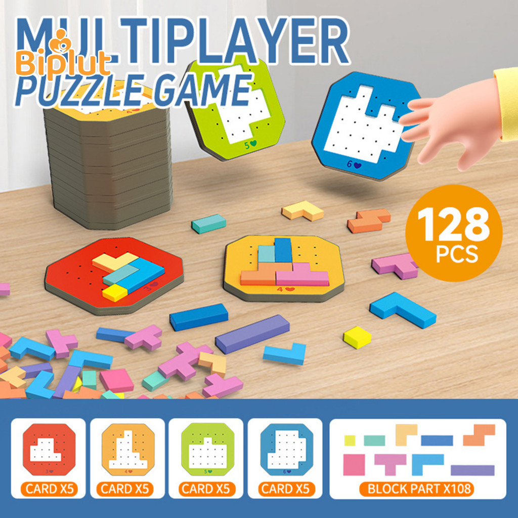 Colorful Block Puzzle Toy Toddlres Block Puzzle Toy Colorful Block ...