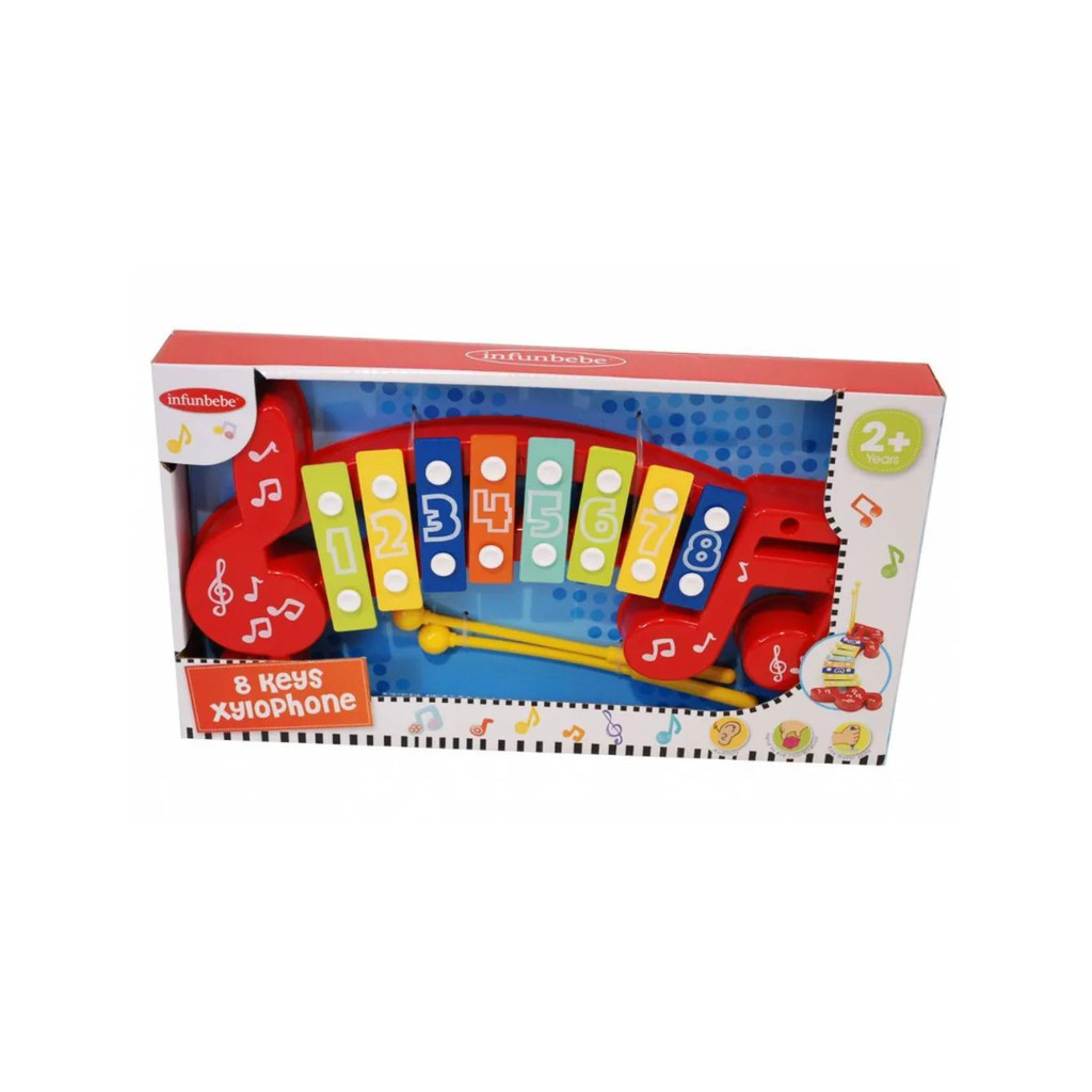 Infunbebe 8 Keys Xylophone - Red (2y+) | Shopee Malaysia