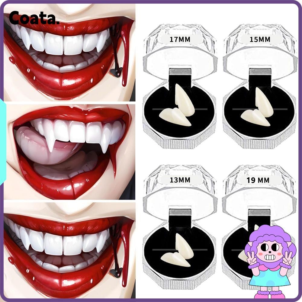 COATA False Fangs, Cosplay Halloween Vampire Teeth, Favors Party Props ...