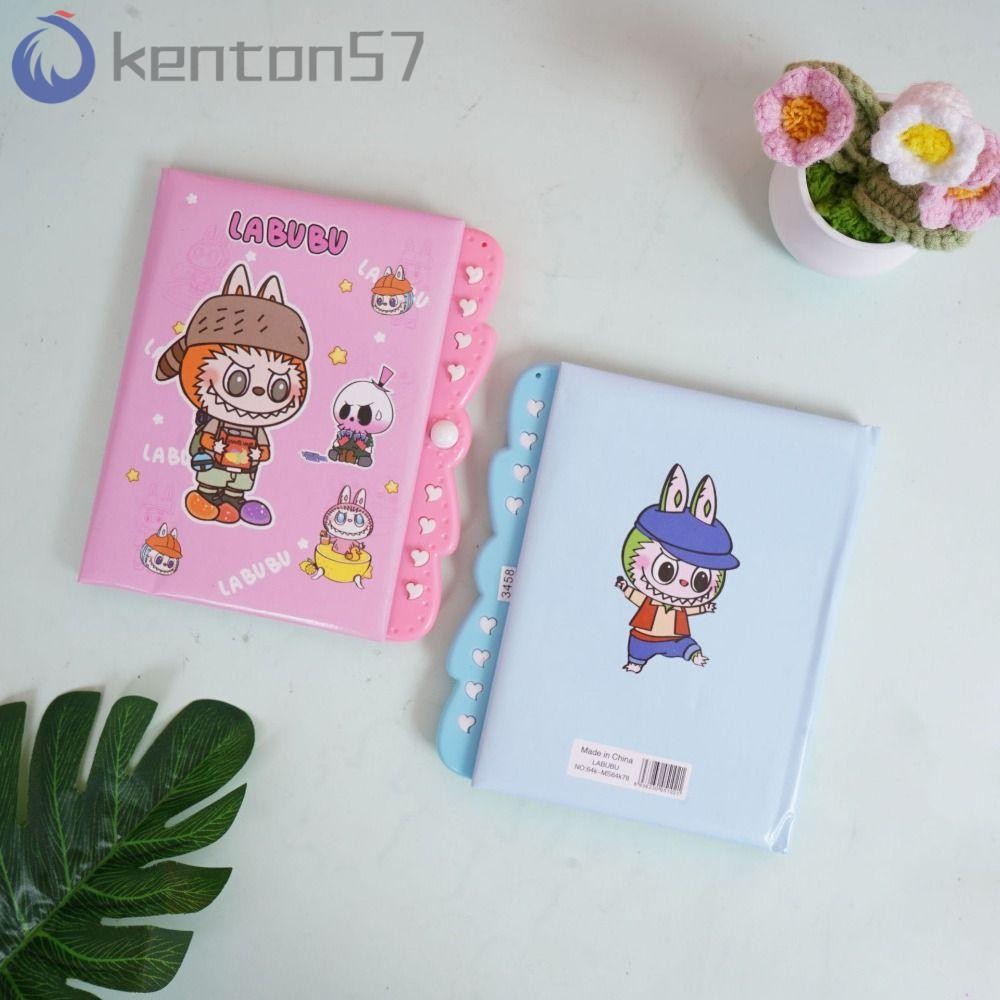 KENTON Labubu Diary Notepad, Color Page Cartoon Labubu Mini Notebook ...