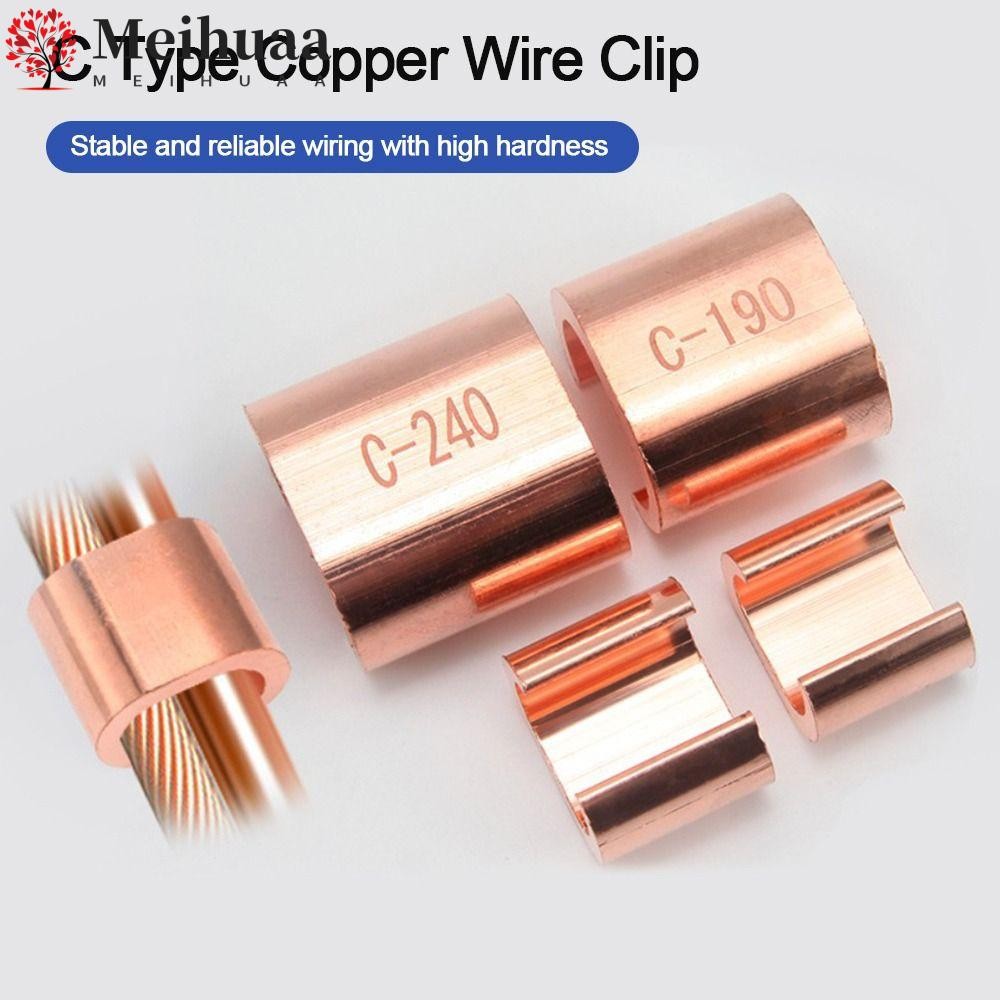 MEIHUAA Copper Wire Clip, Copper C Type Wire Connector, Aluminum Cable ...