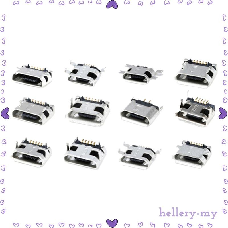 [HelleryMY] Micro USB 5 Pin Female , Pins Design, Replacement for PCB ...
