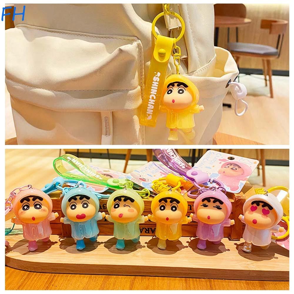 FENGHA Crayon Shin-chan Couple Key Ring, Cartoon Figure Crayon Shin ...