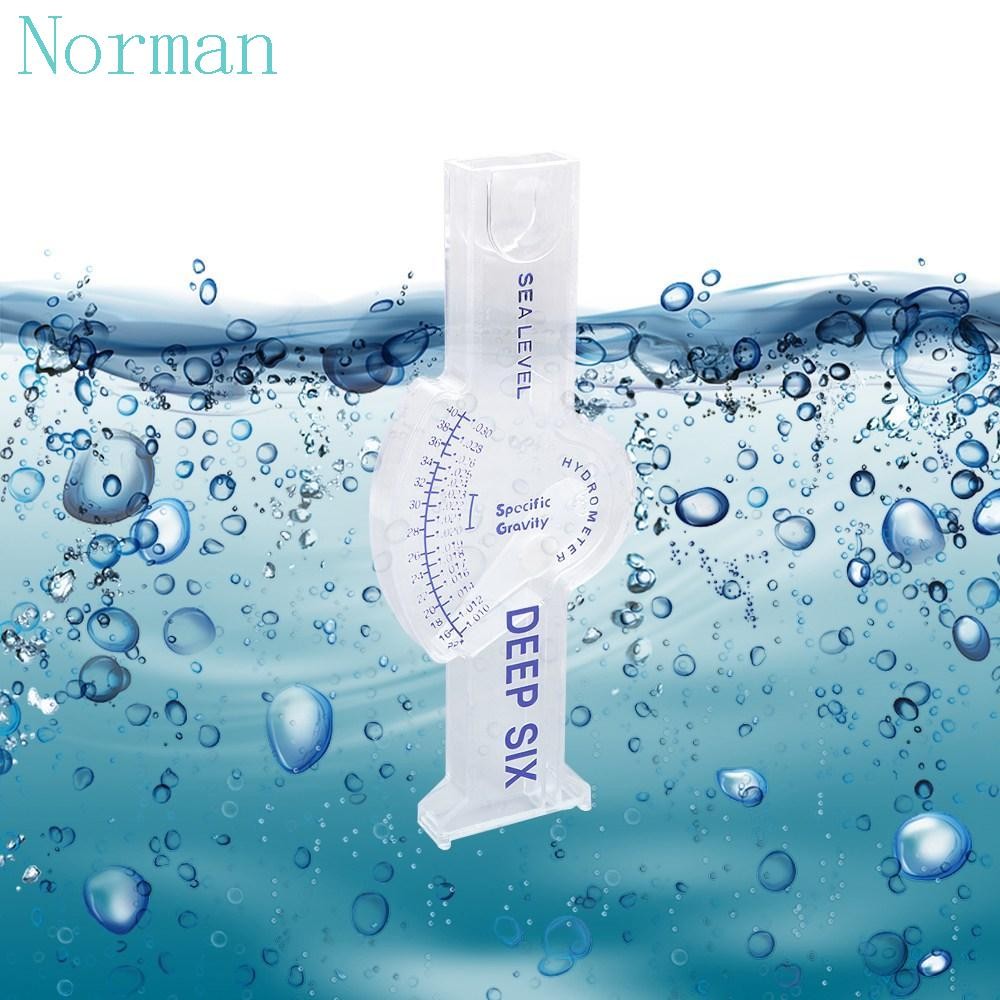 NORMAN Saltwater Hydrometer, Rectangle Plastic Salt Water Salinity ...