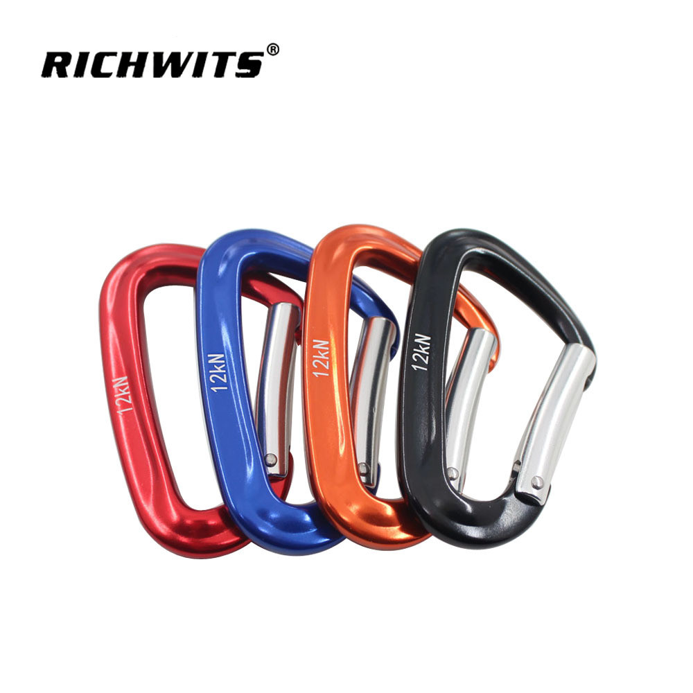 R RICHWITS 7075 Aviation Aluminum Automatic Lock D-Type Safety Hook ...